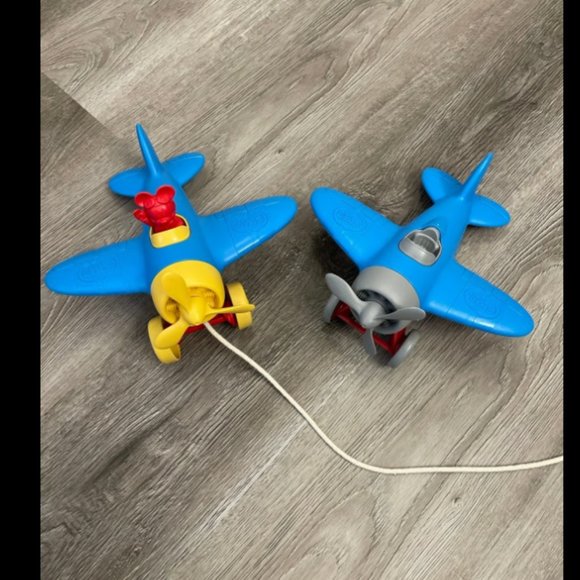 Toys | Green Toys Airplanes Mickey Mouse Pull String Airplane | Poshmark